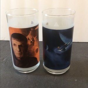 Star Trek | Kitchen | 2 Collectible Star Trek 55in Collectible Glass ...